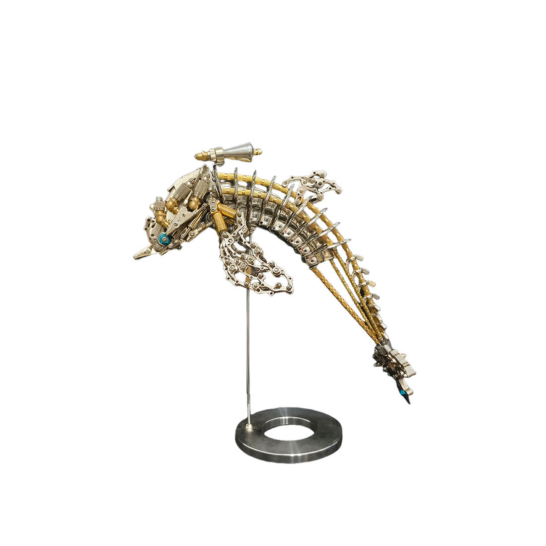 3D DIY Mechanical Dolphin Steampunk Metal Assembly Model Bionic Oceani ...