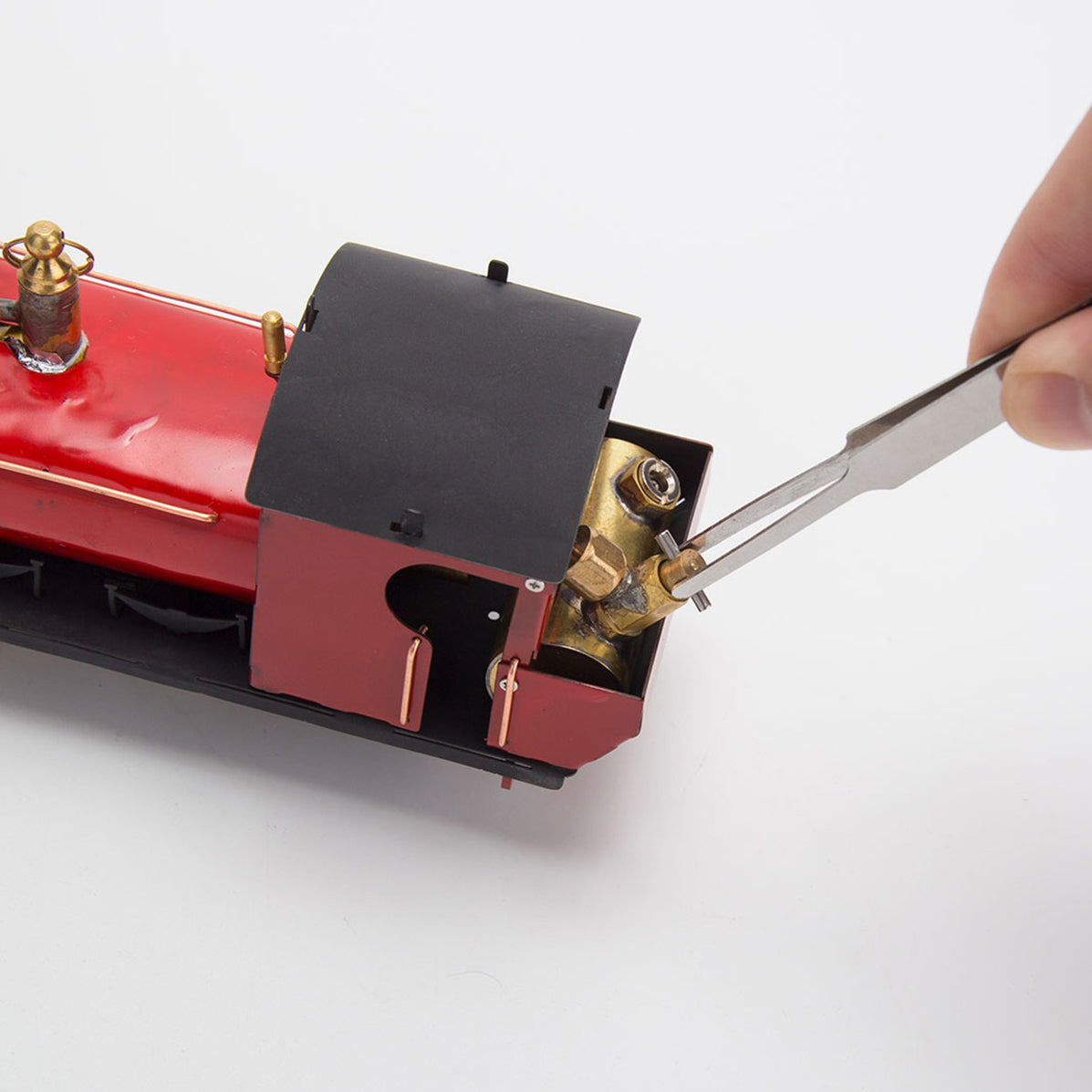 1/50 HO Scale Live Steam Locomotive Model with Oscillating Steam Engin ...
