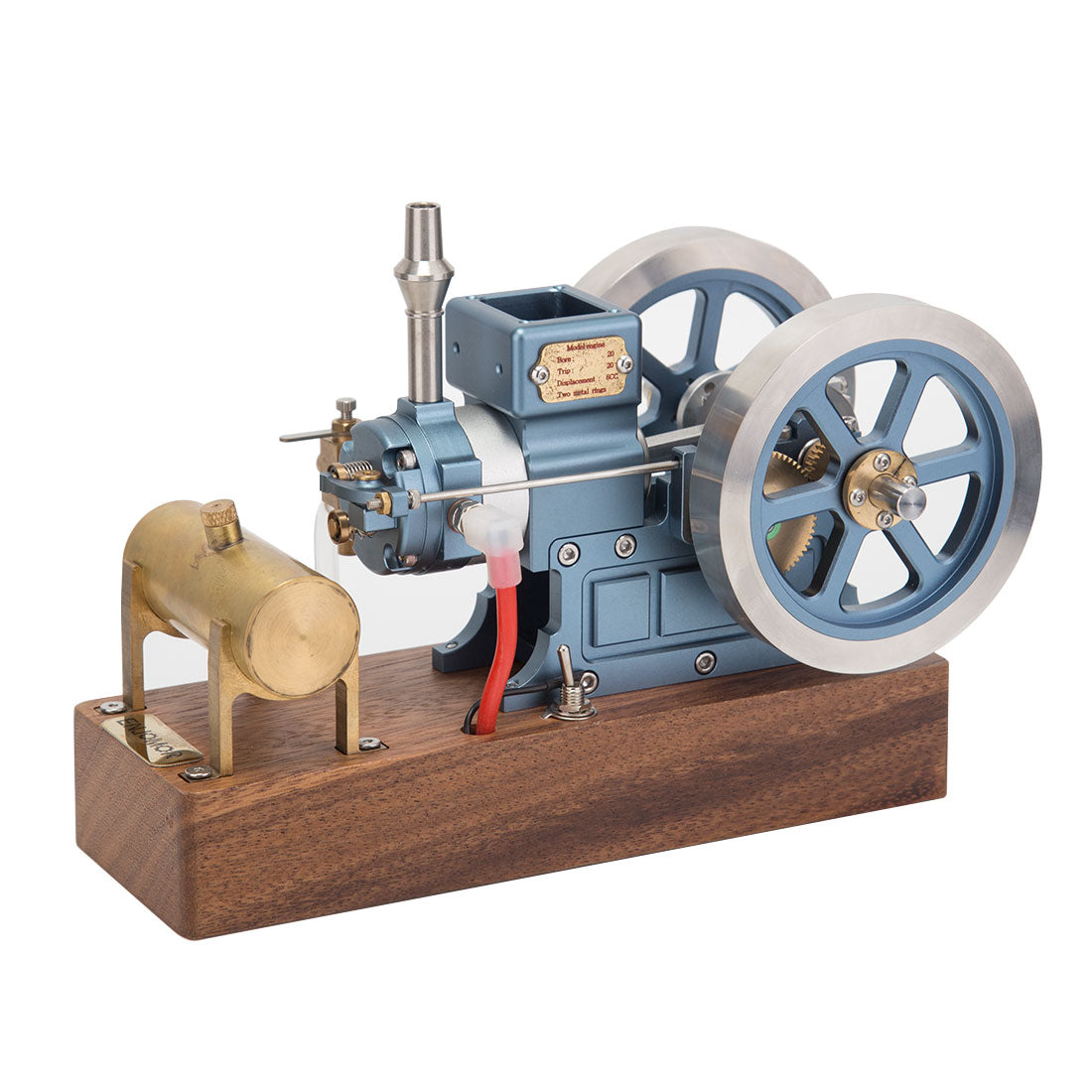 ENJOMOR Antique Green Hit and Miss Engine with Ignition Device, Stand ...