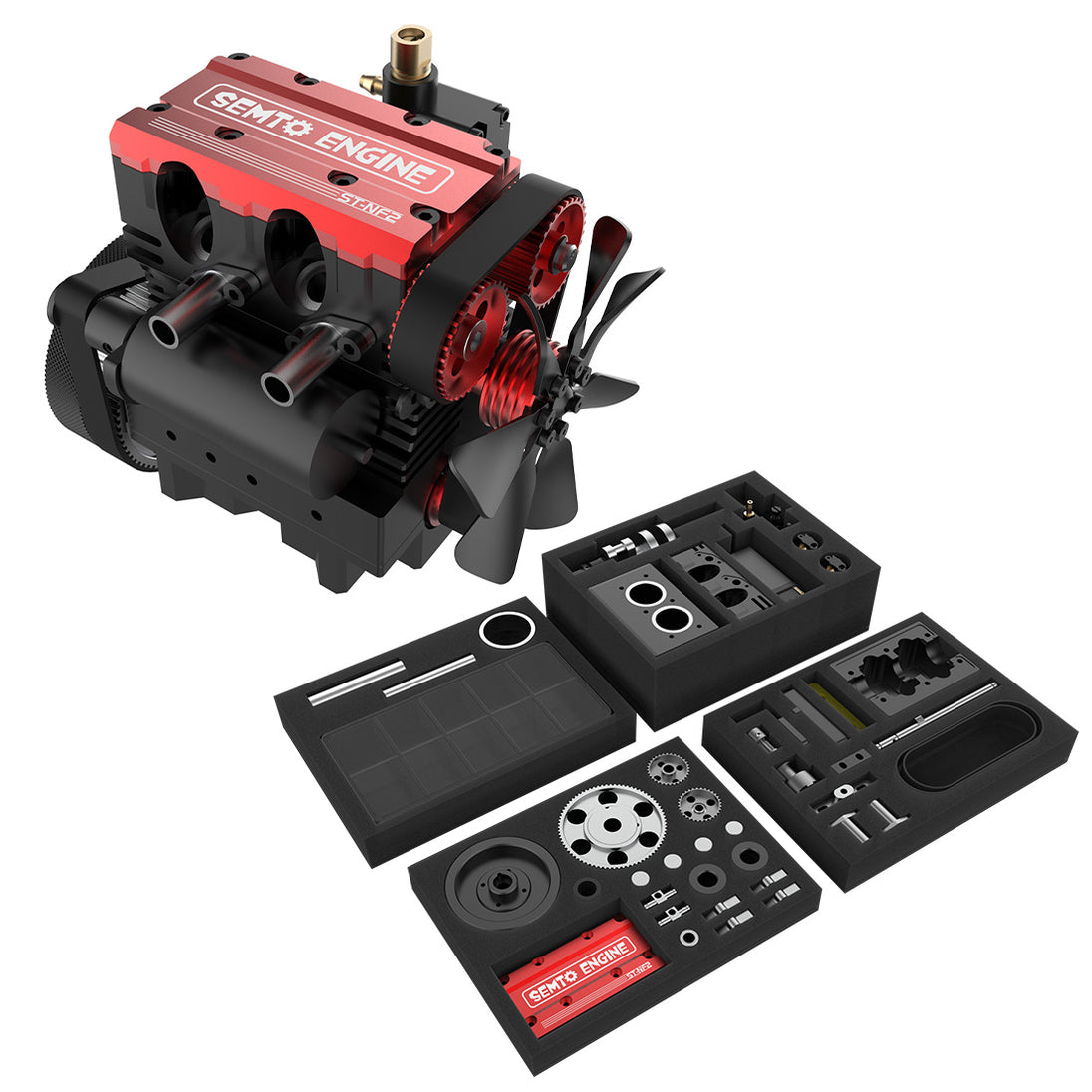 SEMTO Engine Model Kit - Build Your Own Engine That Works - EngineDIY