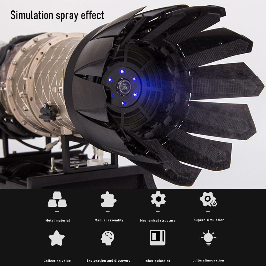 TECHING Working Turbofan Engine Model Kit | Build Your Own Turbofan ...