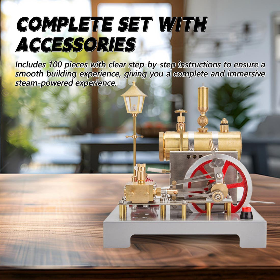 RETROL SE-02 Stationary Steam Engine Model and Boiler Model Kit ...