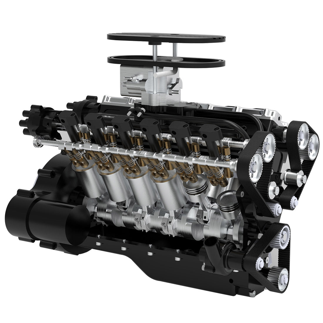 ENJOMOR V12 Engine Model That Works - GS-V12 72CC DOHC Gas Engine ...