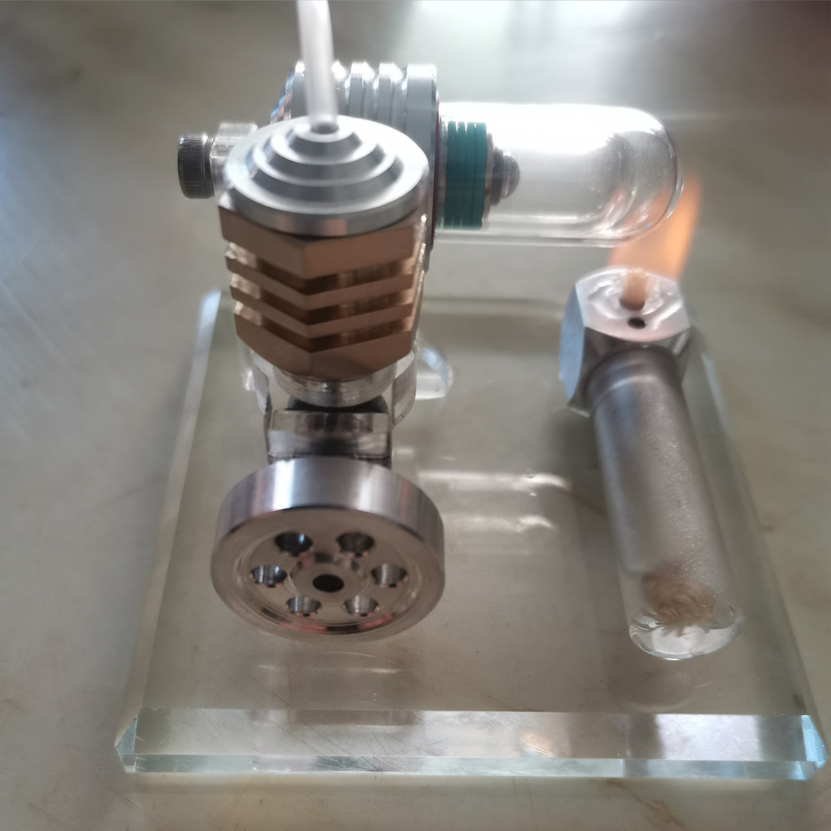 Hot Air Single Cylinder Stirling Engine Model-Enginediy - EngineDIY