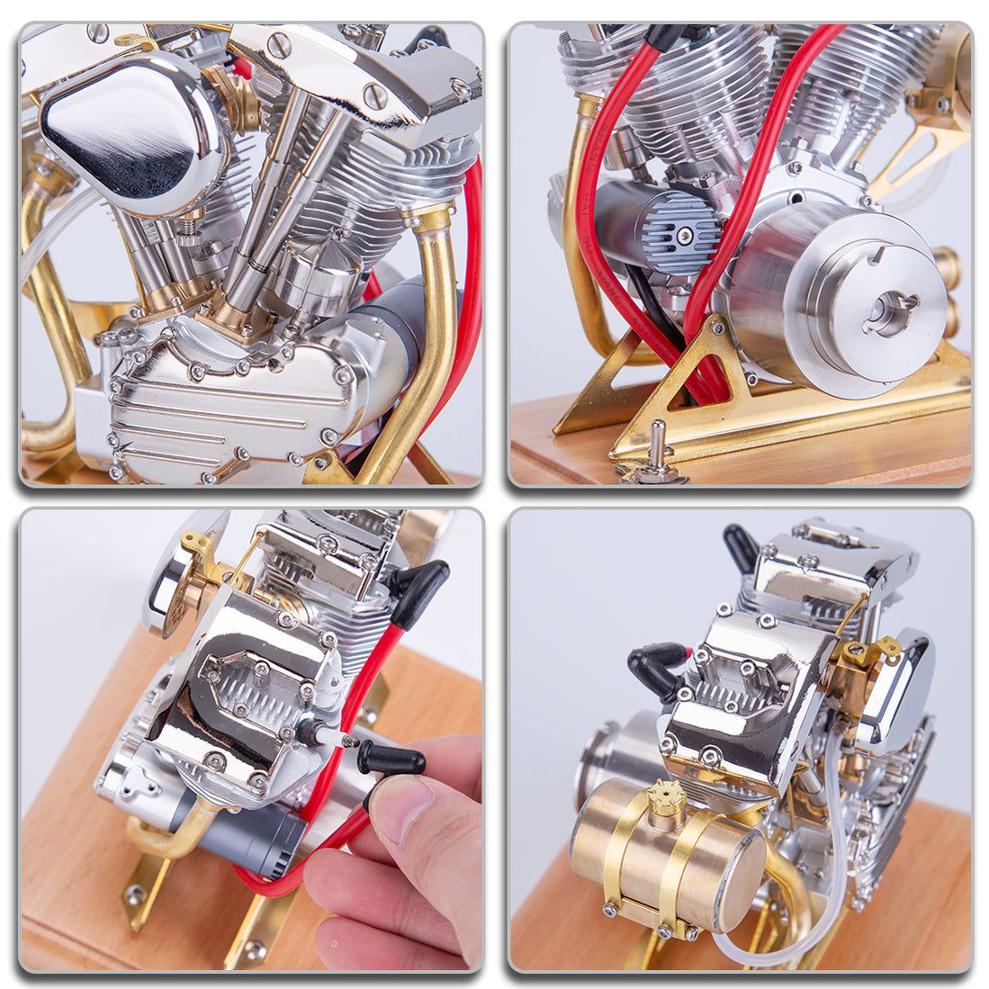 RETROL R32 4.2CC OHV V-Twin Model V2 Four-stroke Gasoline Engine Motor ...