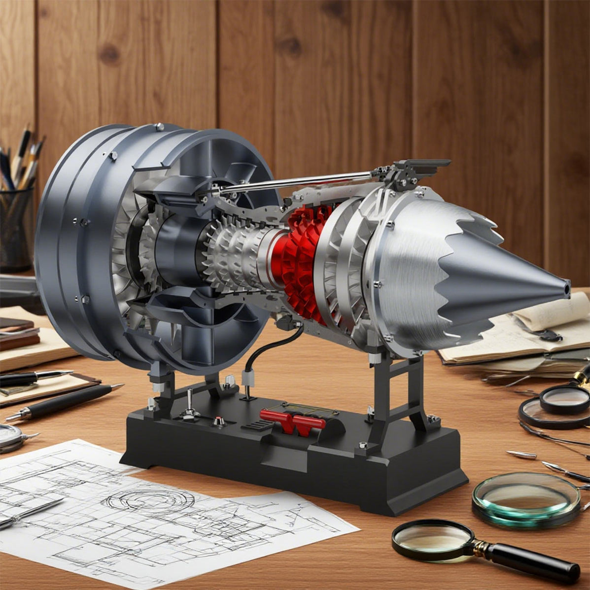 Turbofan Engine Model Kit that Works - Build Your Own Turbofan Engine - EngineDIY