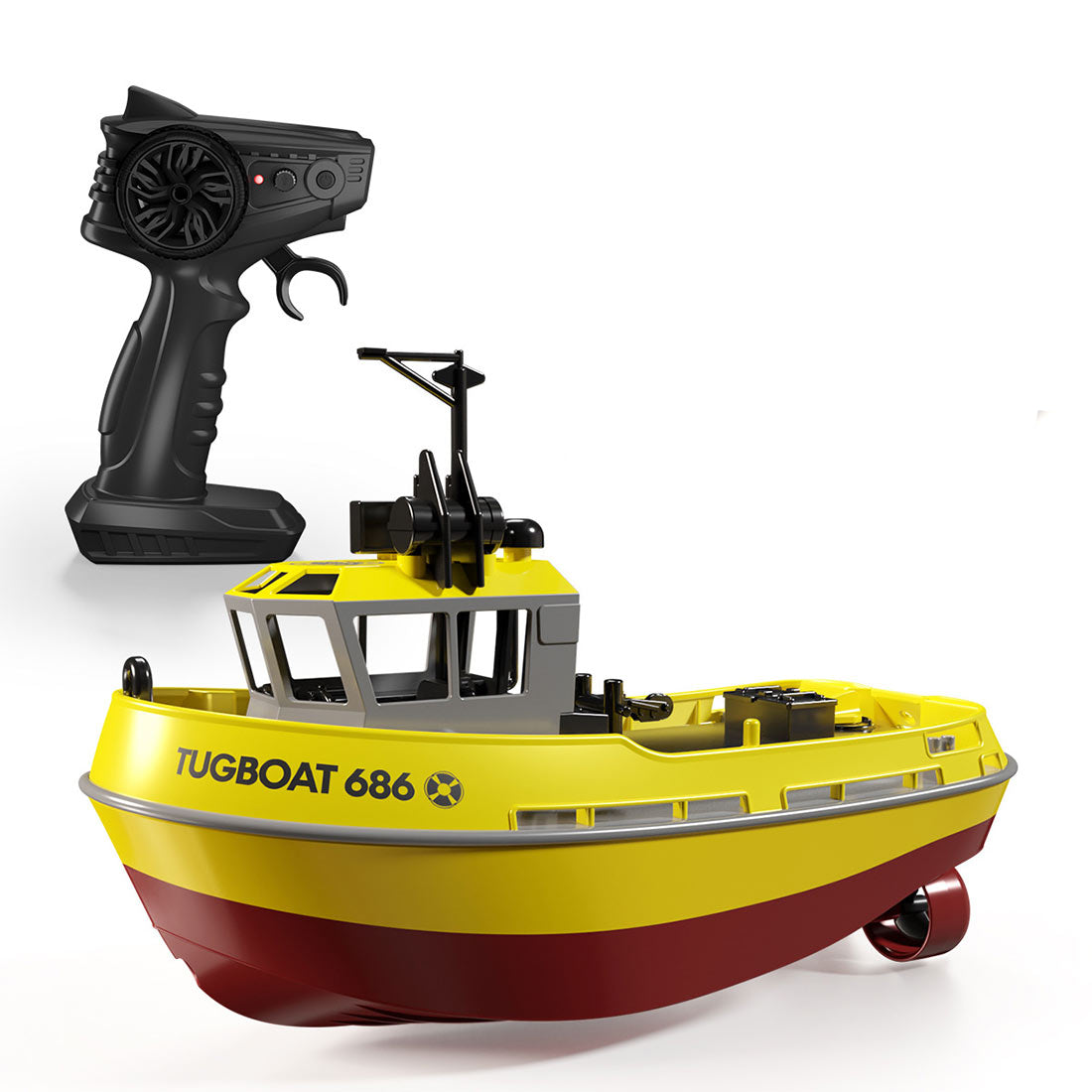 1/72 2.4G RC Electric Tugboat Model Remote Control Waterproof Boat for ...