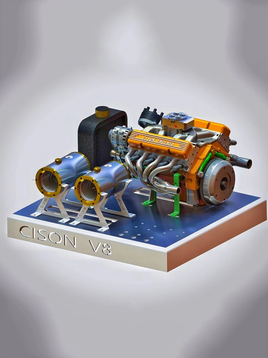 CISON V8 Engine Model - Build Your Own V8 Engine that Works |EngineDIY