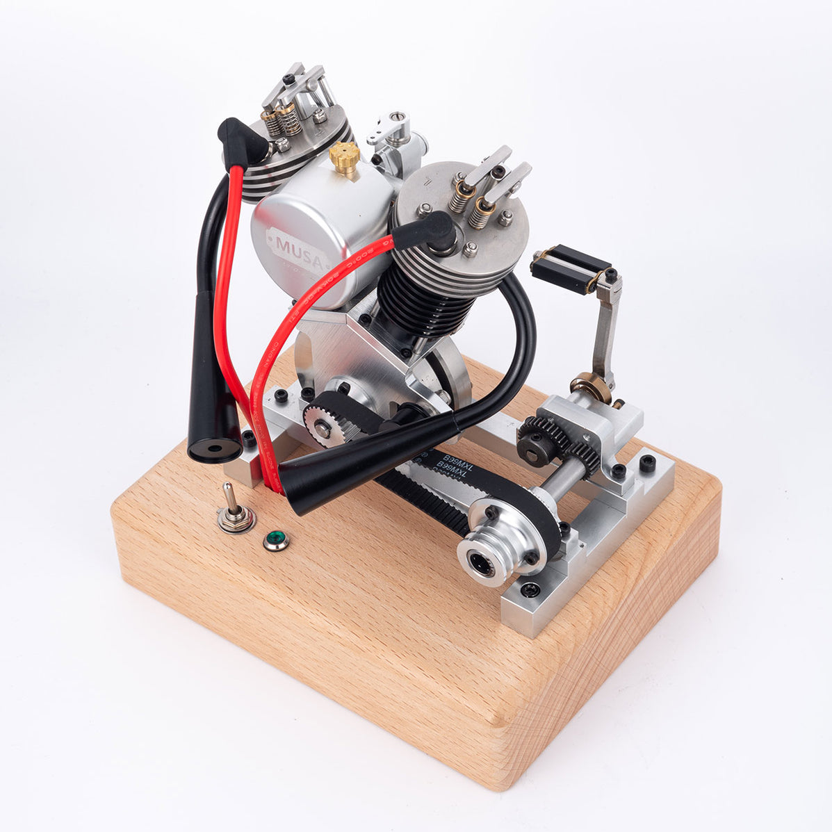 MUSA Hoglet V-Twin 4-Stroke Kick-Start Gasoline Motorcycle Engine Mode ...