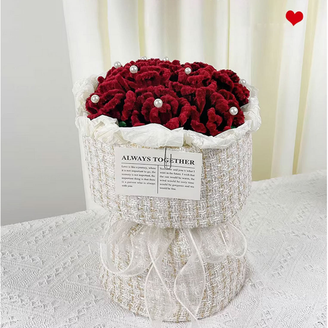 Valentine's Day Handmade DIY Twisting Stem Rose Bouquet Material Kit ...