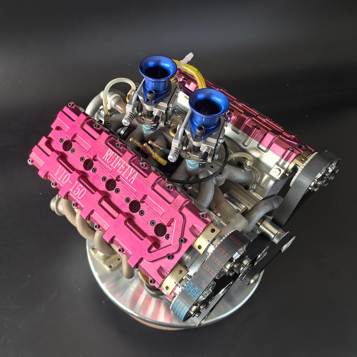 RUIFEIYA 1:4 Scale V10 Gas Engine Model - 150cc DOHC 40-Valve 4-Stroke ...