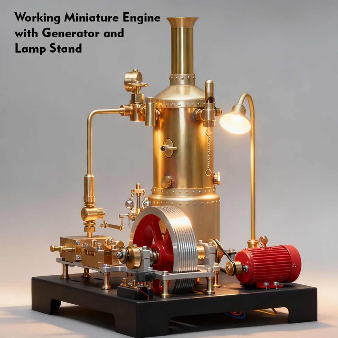 RETROL SE-03 Working Stationary Mill Steam Engine Model Kit with Boile ...