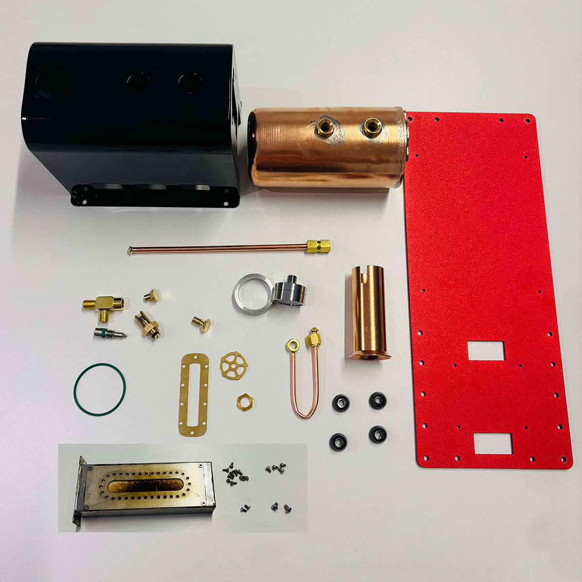 RW-BL1K Mini Reversible Reciprocating Single-Cylinder Live Steam Engin ...