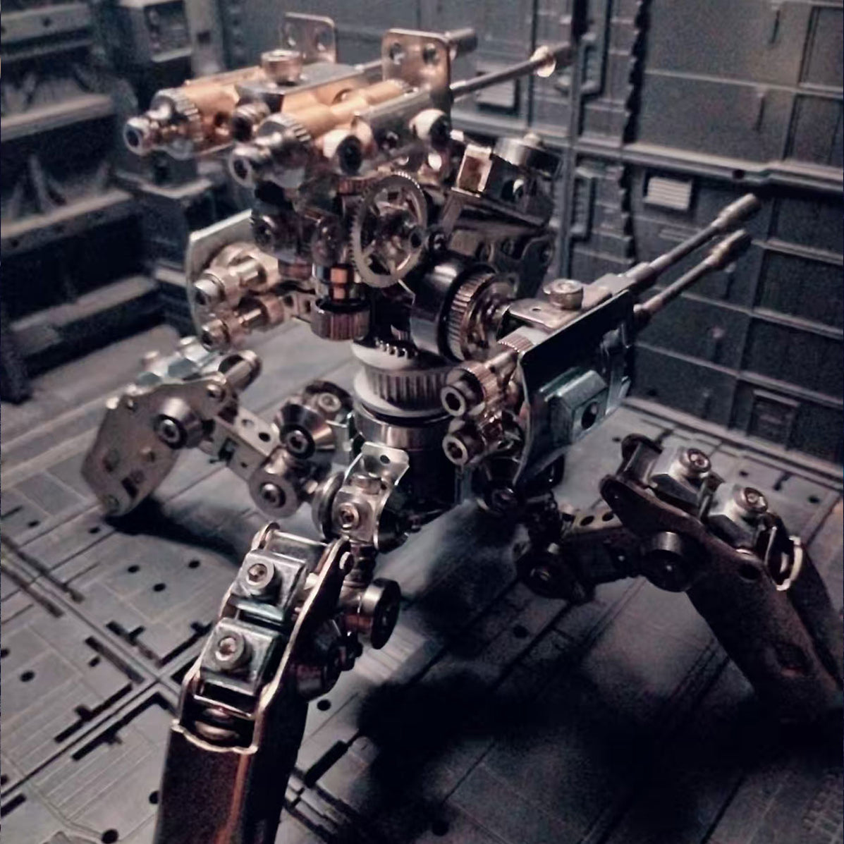 3D Metal Quadruped Mecha Model Kit, Creative Collectible Display ...