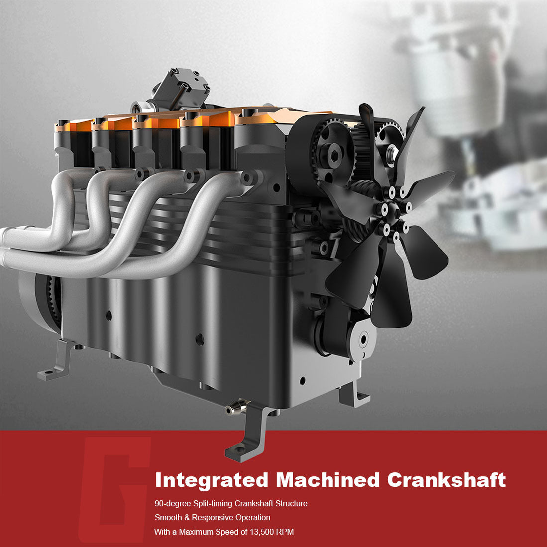 TOYAN FS-L400BGC 14CC Inline 4 Cylinder 4 Stroke OHC L4 Water-cooled G ...