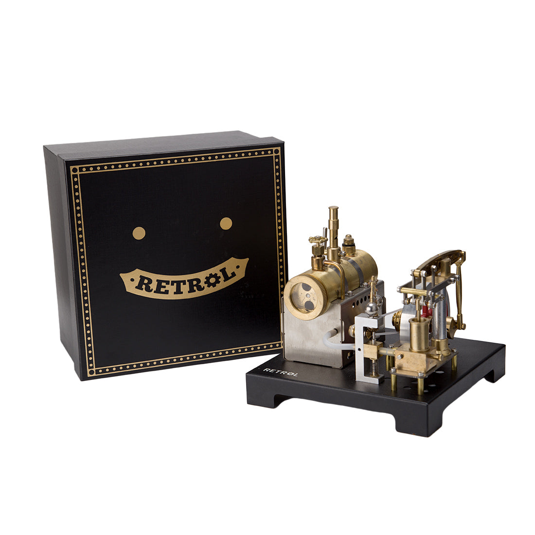 RETROL Full Metal Beam Engine Steam Engine Model Kit with Horizontal B ...