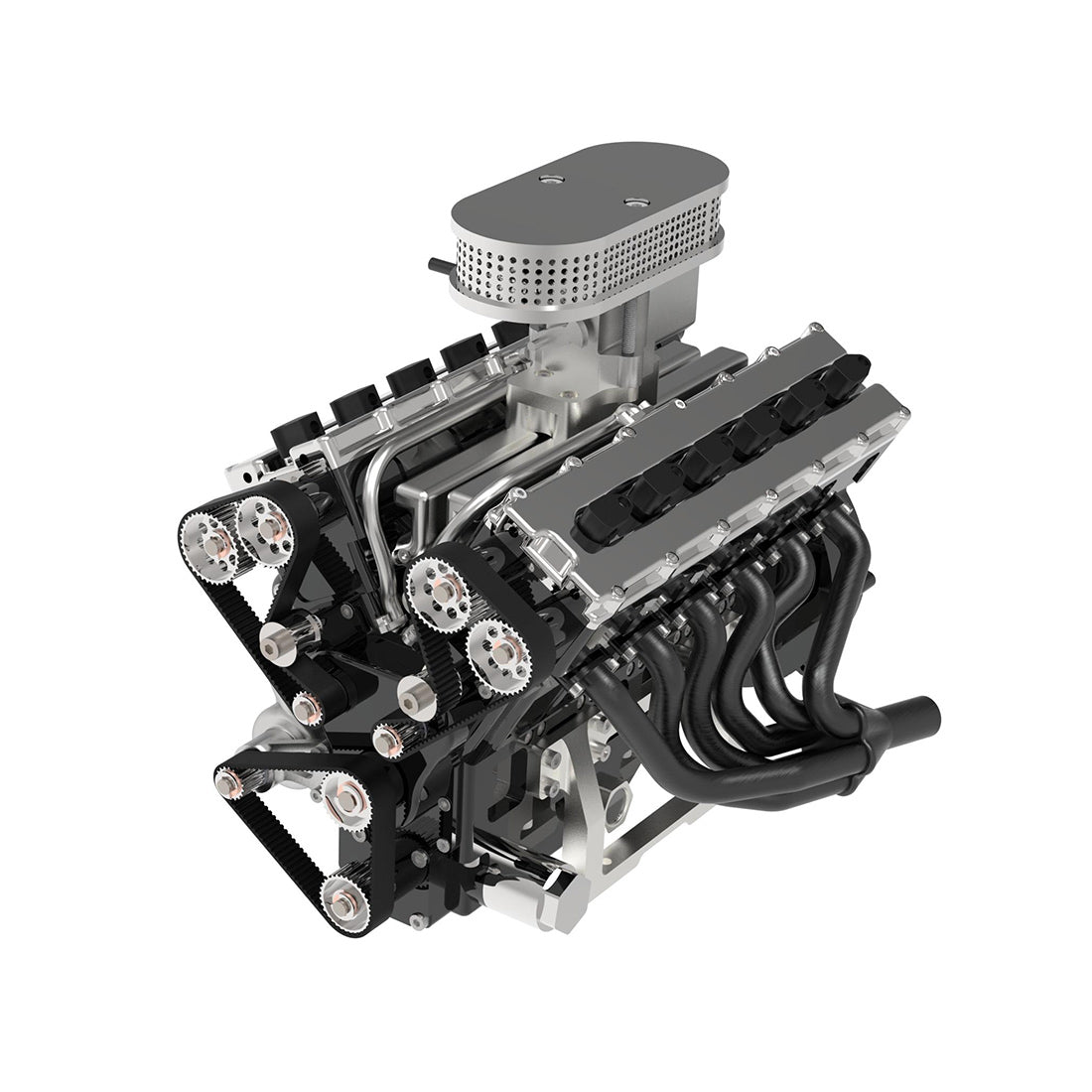 ENJOMOR V12 Engine Model That Works - GS-V12 72CC DOHC Gas Engine ...