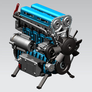 TECHING L4 Engine Model Kit that Works - Build Your Own Engine - Full ...