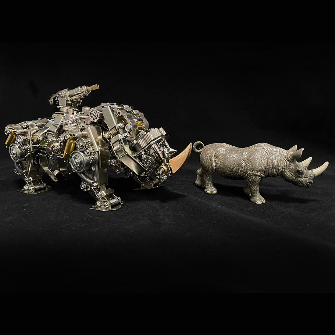 3D DIY Steampunk Mechanical Siege Rhino Set Assembly Craft 700PCS ...