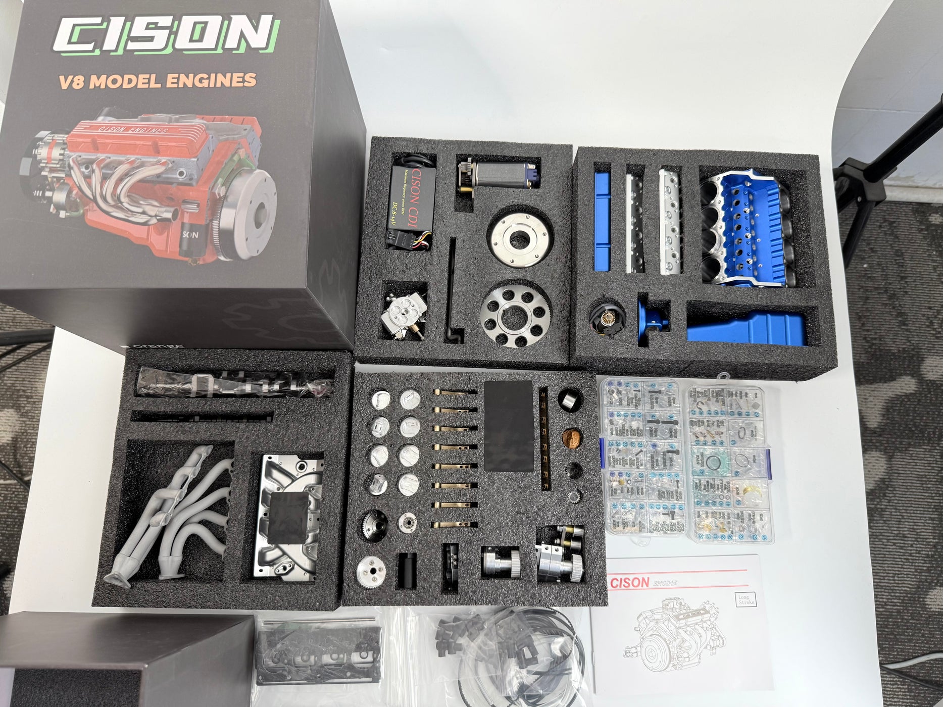 CISON V8 Engine Model - Build Your Own V8 Engine that Works |EngineDIY