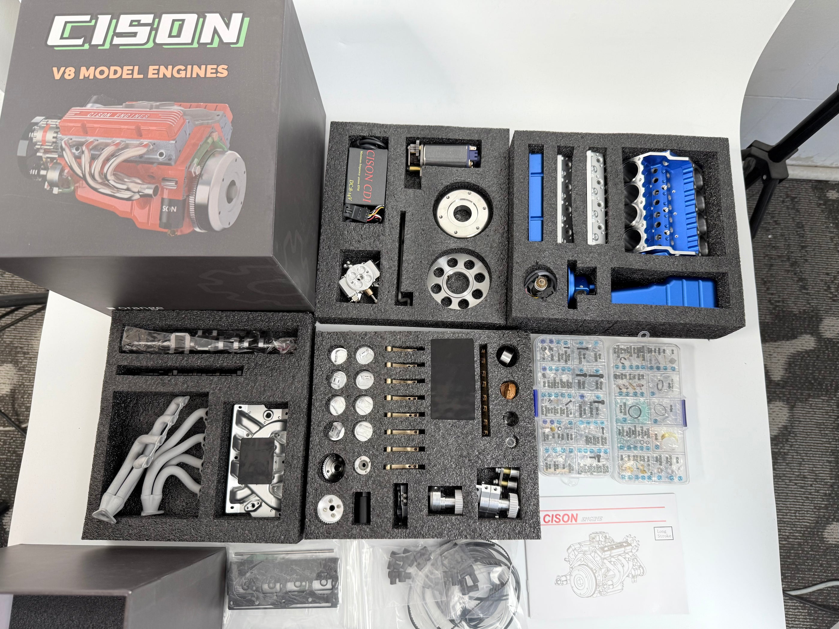 CISON V8 Engine Model - Build Your Own V8 Engine that Works |EngineDIY