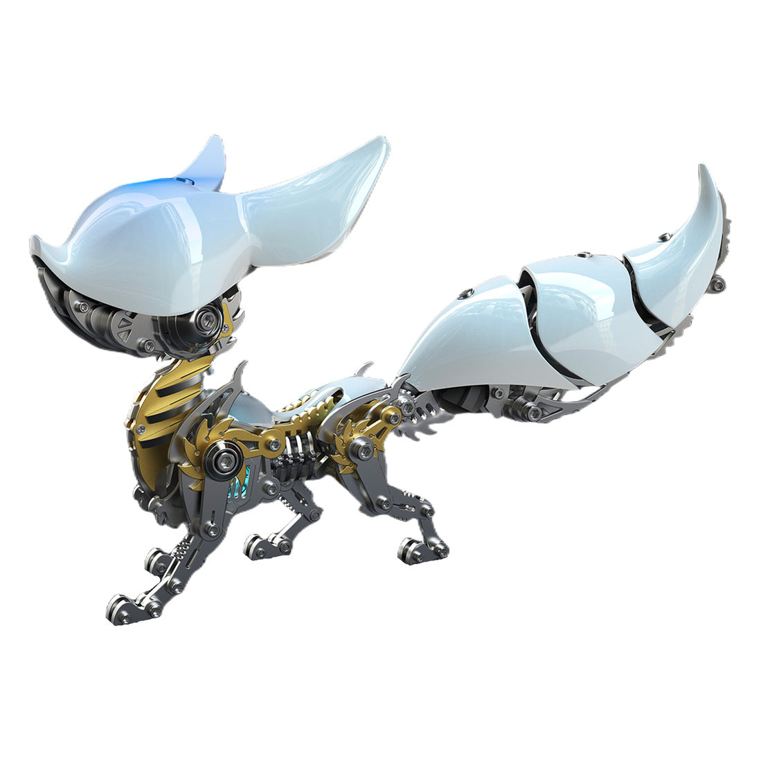 3D Metal Puzzle Mechanical Fox DIY Model Assembly Creative Toy Set ...