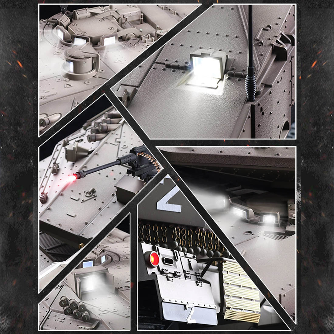 1/16 Israel Merkava-IV 2.4G RC Infrared Combat Tank Model Military Veh ...