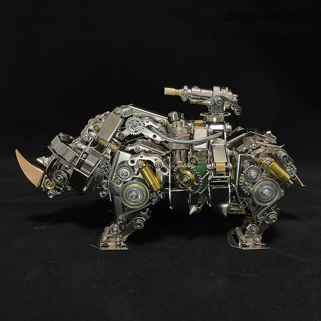 3D DIY Steampunk Mechanical Siege Rhino Set Assembly Craft 700PCS ...