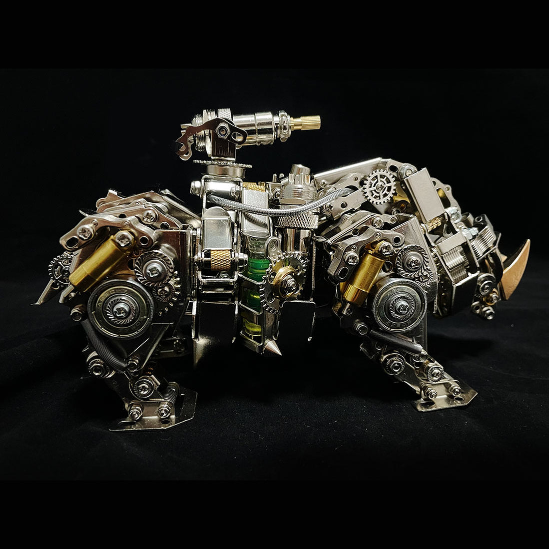 3D DIY Steampunk Mechanical Siege Rhino Set Assembly Craft 700PCS ...
