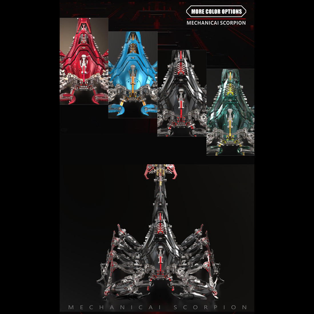 Shadowstrike 3D Metal-PC Mechanical War Scorpion Model Kit - EngineDIY