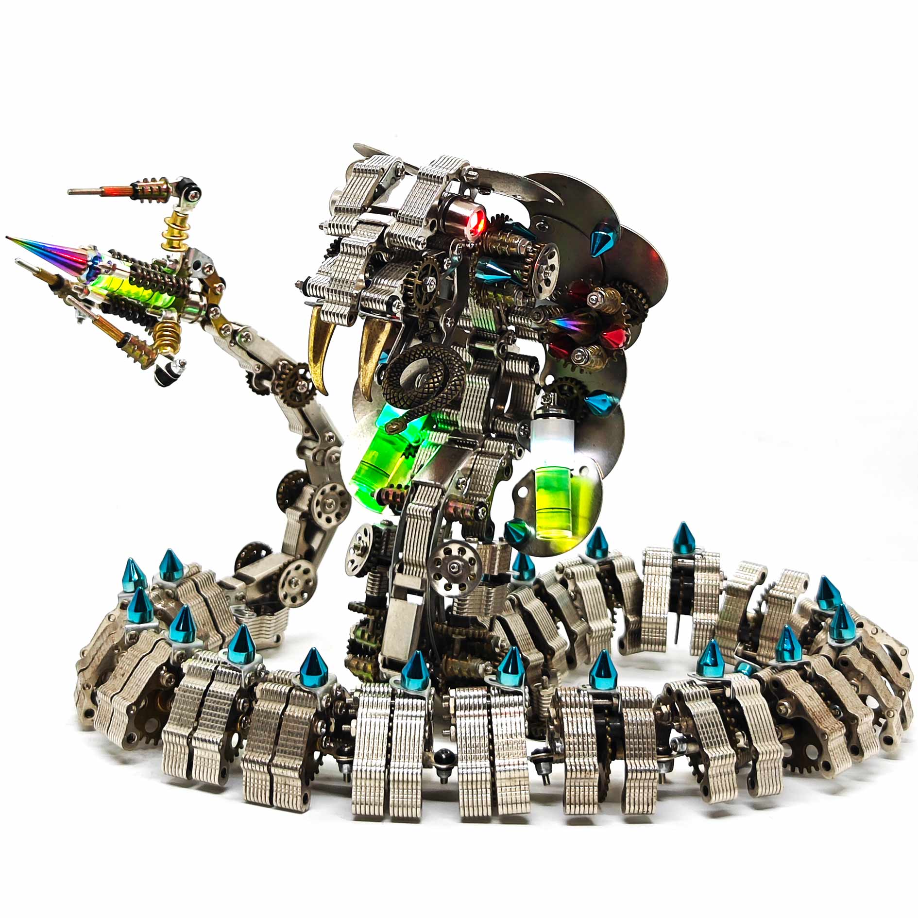 3D Metal DIY Mechanical Cobra Snake Model Realistic Mechanical Kit Cre ...