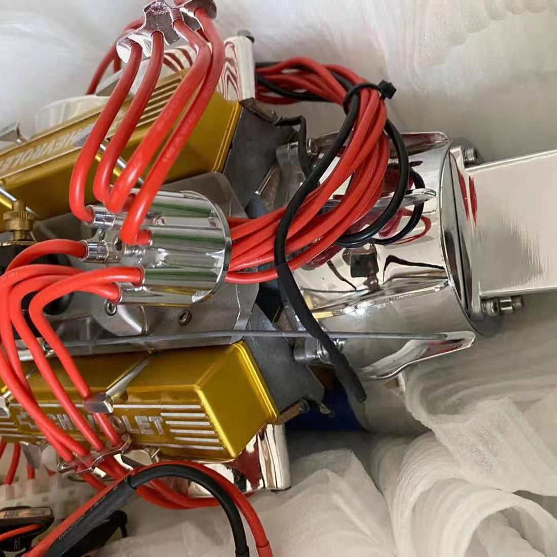 V8 Engine Model That Works - 1/4 Scale Nitro Powered V8 Working Engine ...