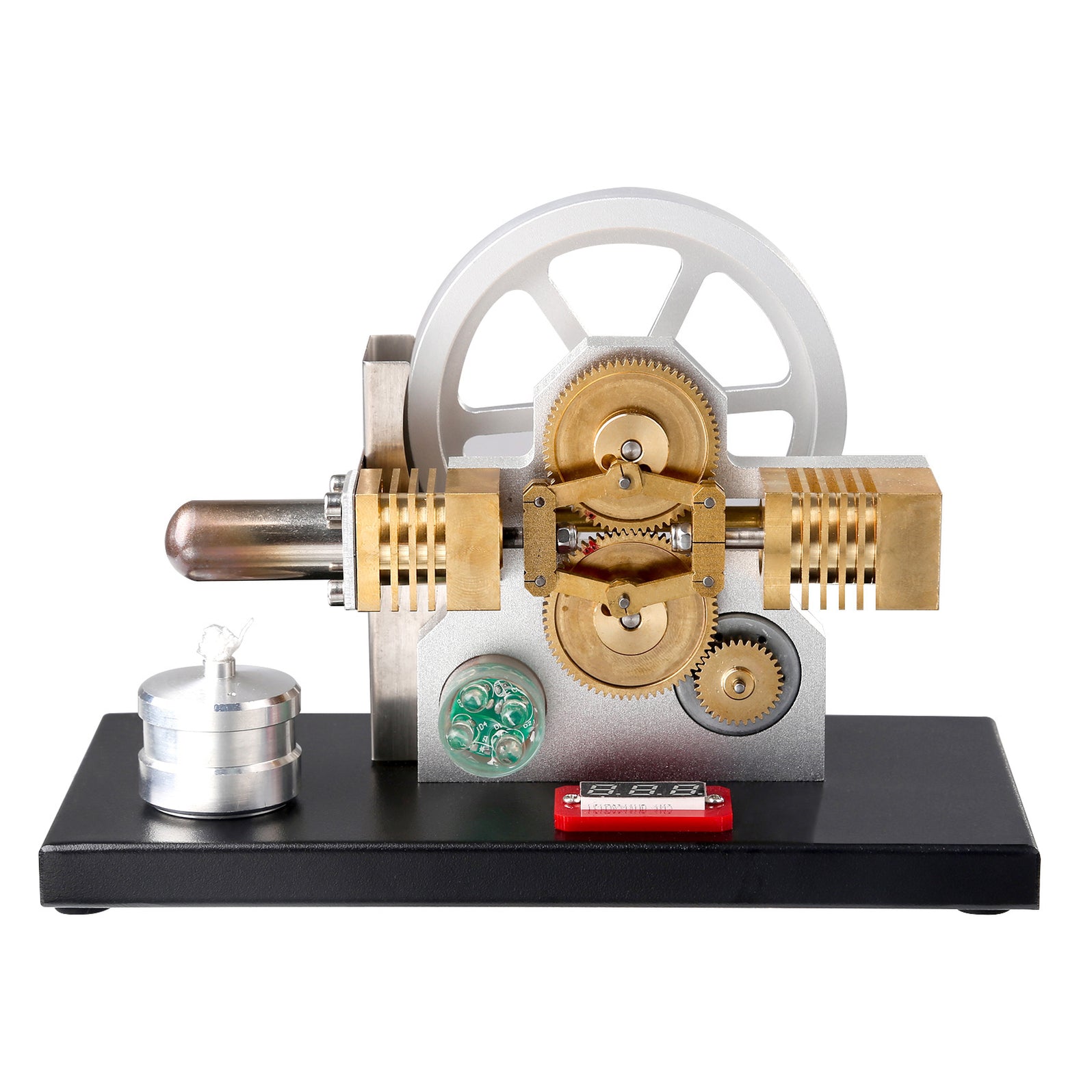 ENJOMOR Hot Air Stirling Engine Generator Model with LED Light and Vol ...