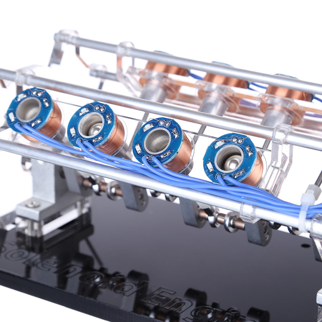 V8 Electromagnetic Engine 8 Coils Automobile Engine Model - Enginediy ...