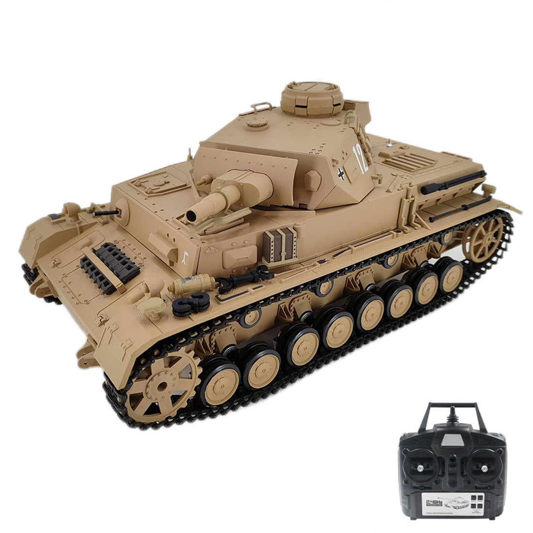 1/16 RC Tank 2.4G RC German Panzerkampfwagen IV Medium Tank Vehicle Mo ...