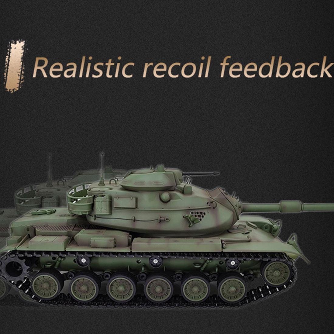 1/16 2.4G RC Tank American M60A3 Main Battle Tank Model Vehicle with L ...