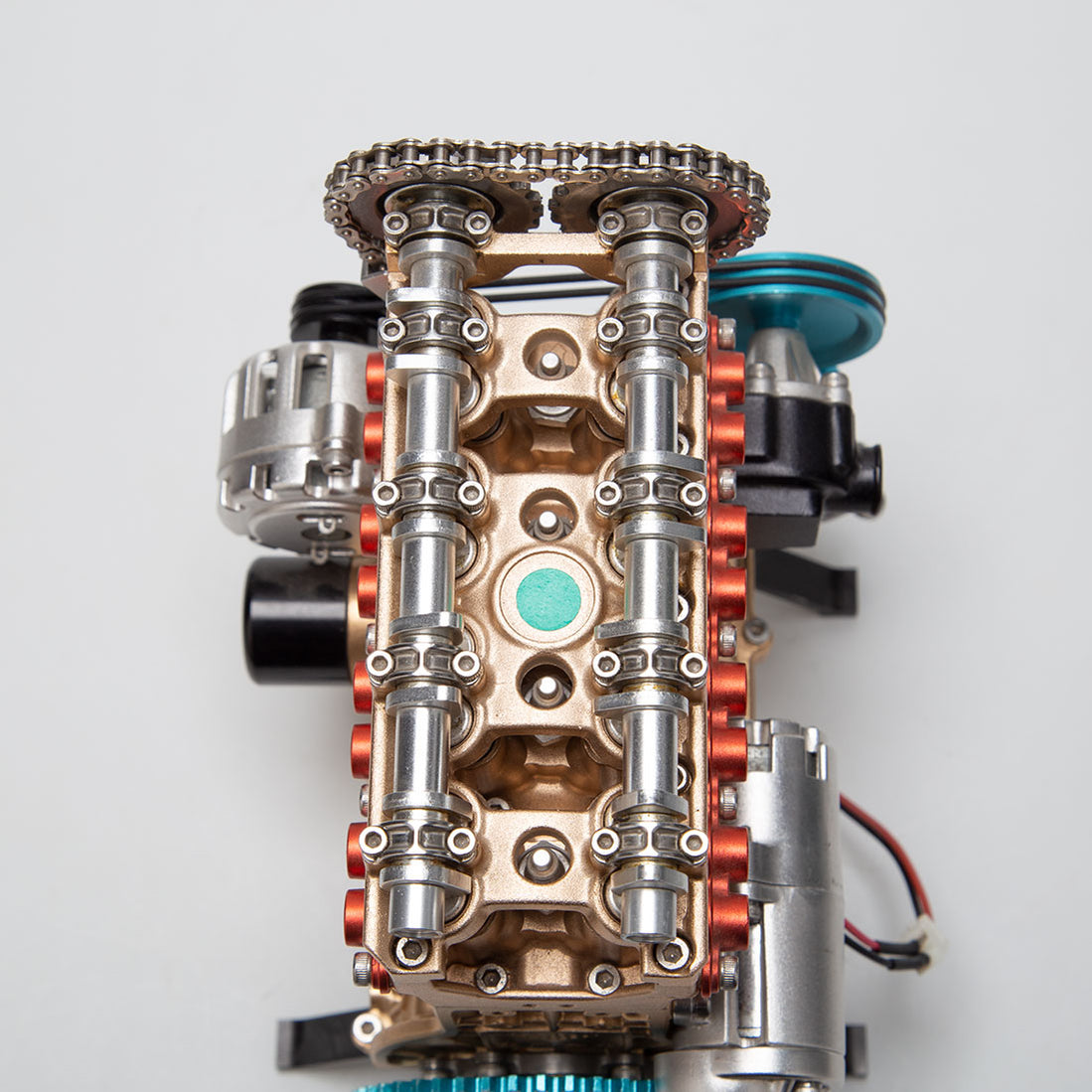 TECHING L4 Engine Model that Works - Full Metal Car Engine Model ...