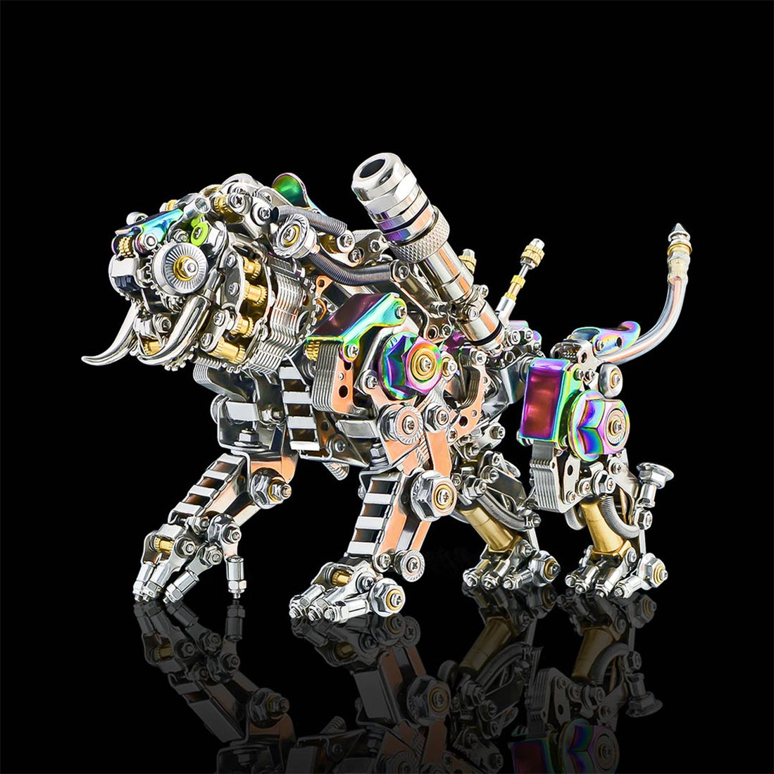 700PCS+ 3D Metal Bengal Tiger Kit Assembly DIY Toy - EngineDIY