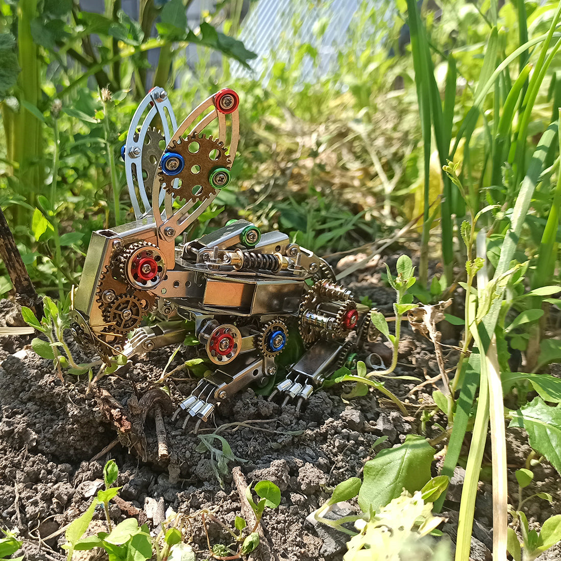 3D Metal Steampunk Puzzle Mechanical Easter Bunny Rabbit Model DIY Ass ...