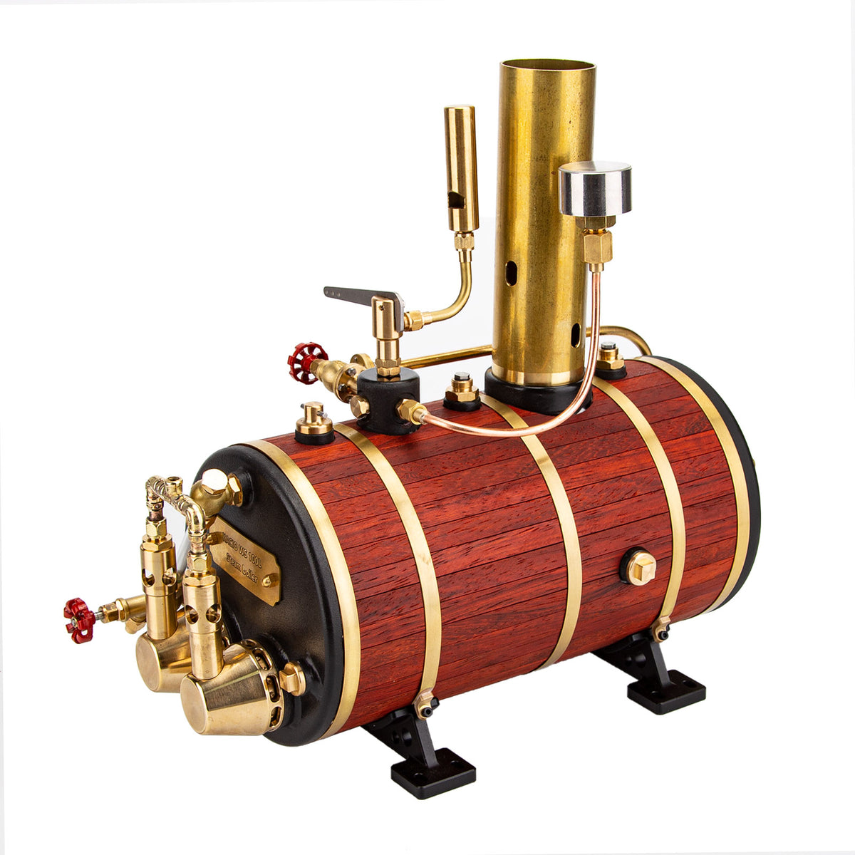 KACIO WS100L 850mL Horizontal Steam Boiler for Model Ship Steam Engine ...