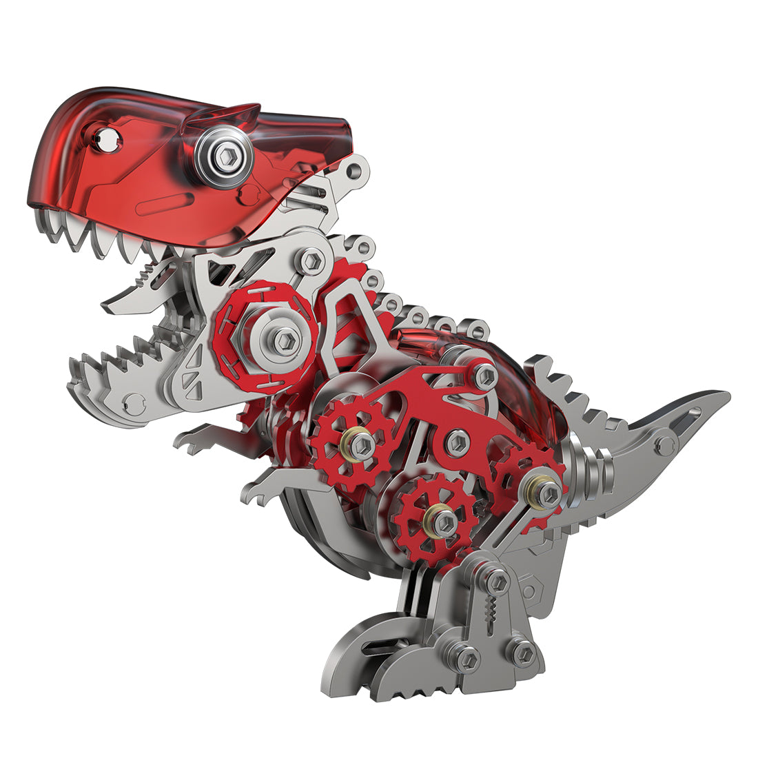 3D Metal Mechanical Dinosaur Model Kit DIY Tyrannosaurus Rex Assembly ...