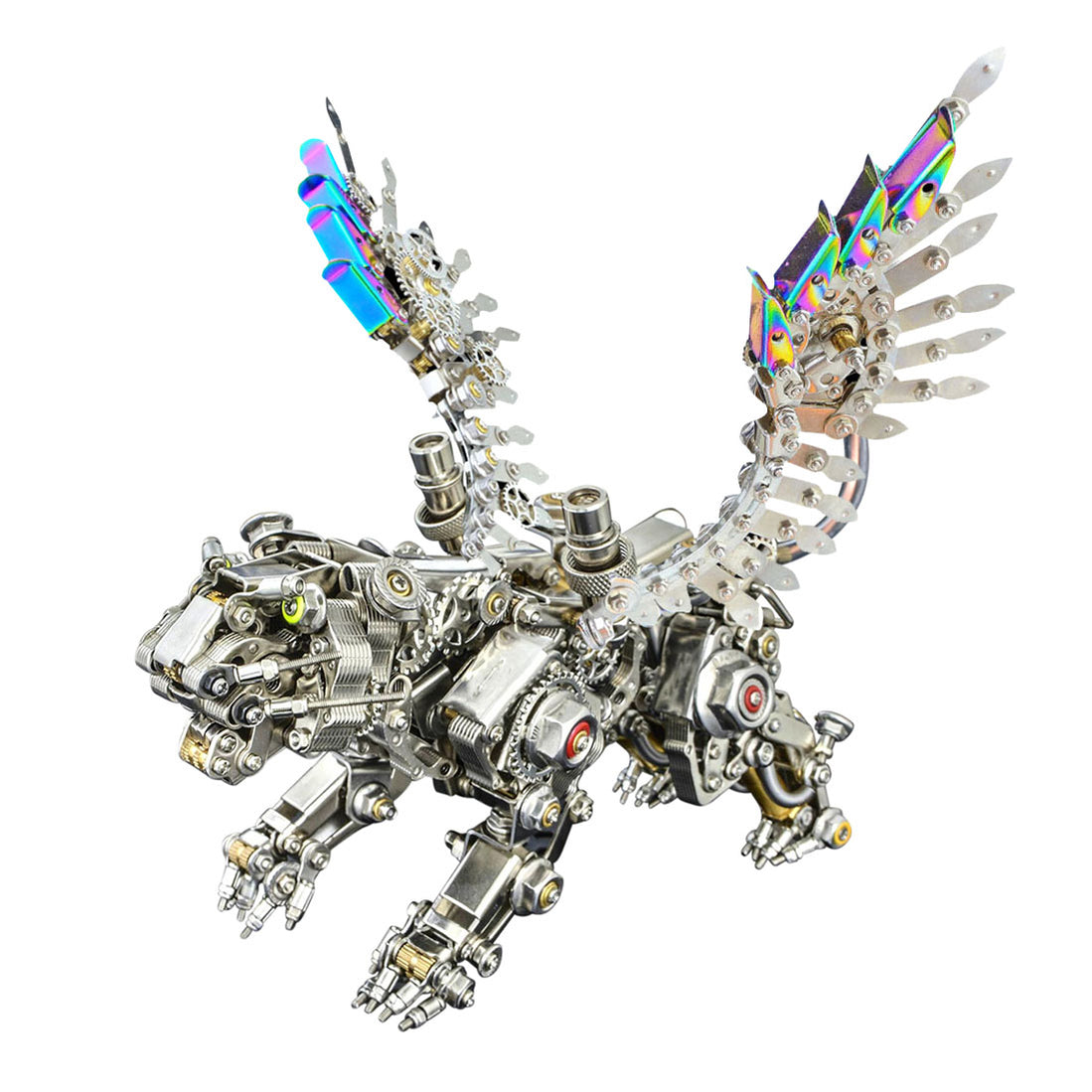 3D Metal Tiger Model Kit with Wings - EngineDIY