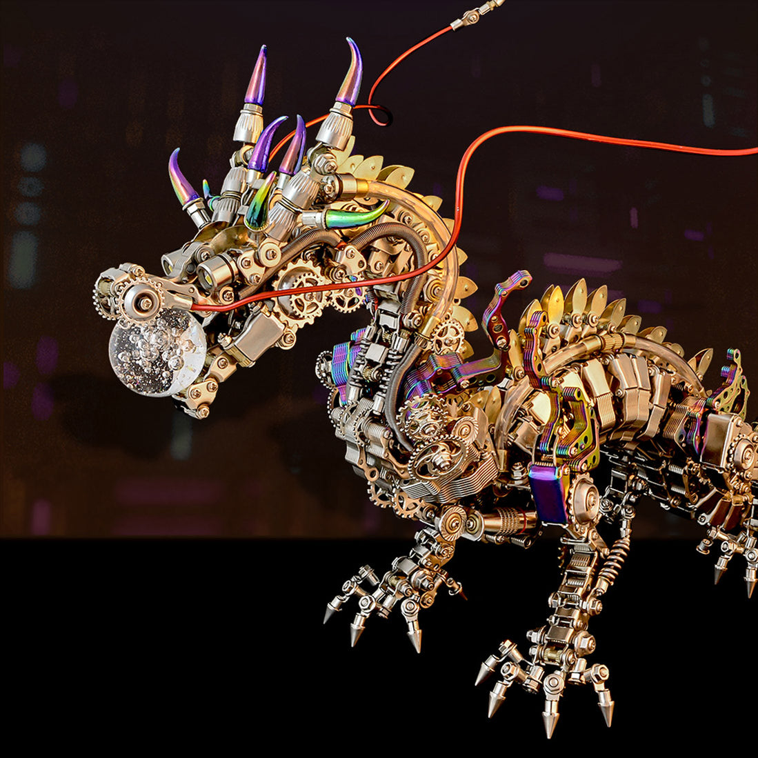 3D Metal Mechanical Dragon Crafts DIY Assembly Model Kit Art Device fo ...