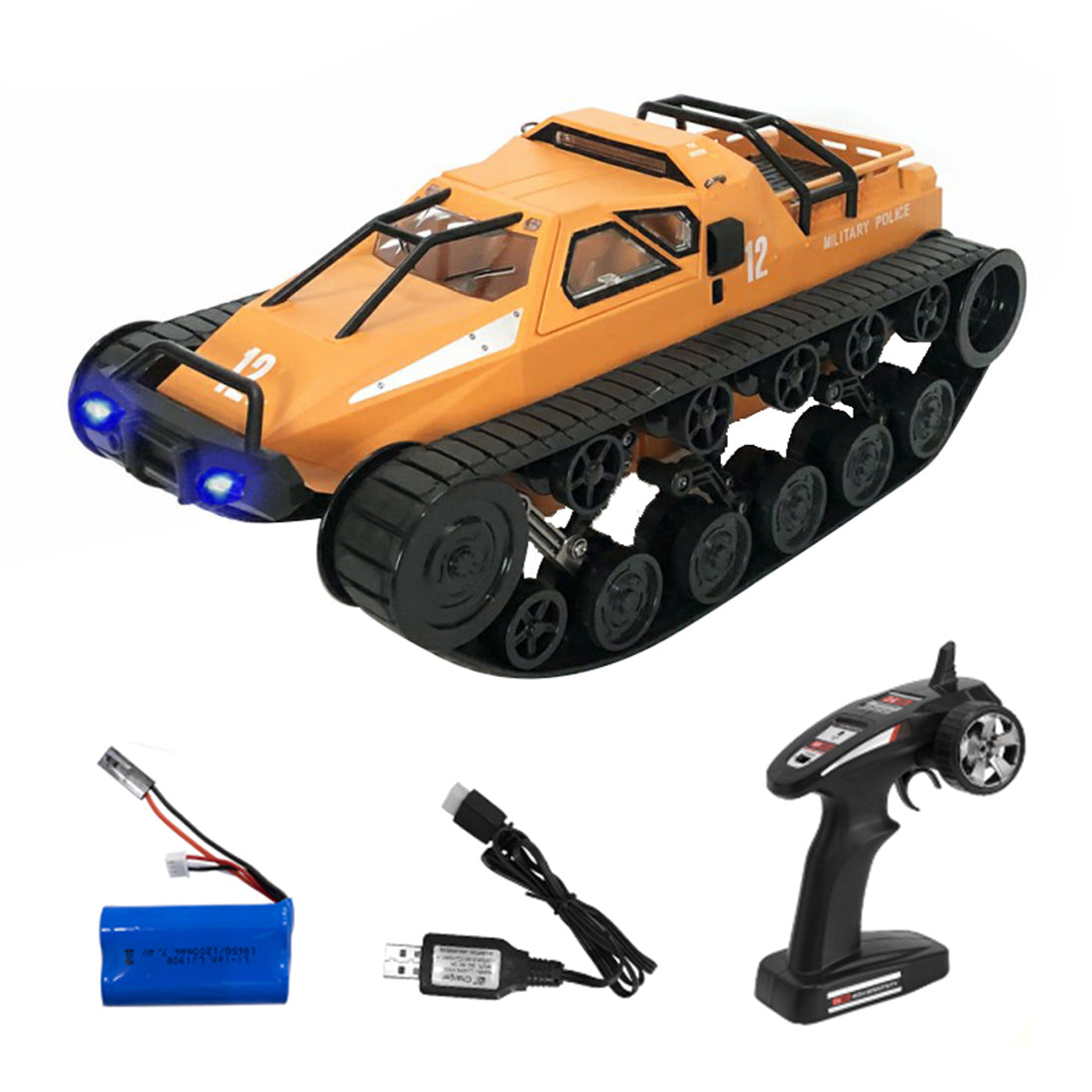 1/12 2.4G RC Crawler Tank Electric 4-wheel Drive All-terrain Off-road ...