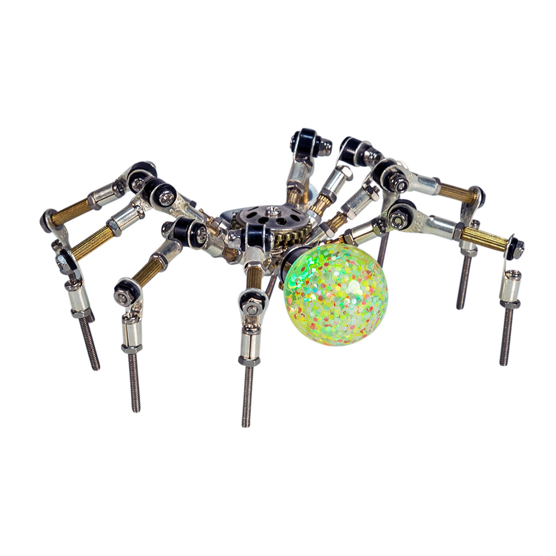 3D Metal Spider Model DIY Kits with 2CM Glowing Crystal Ball -270PCS ...