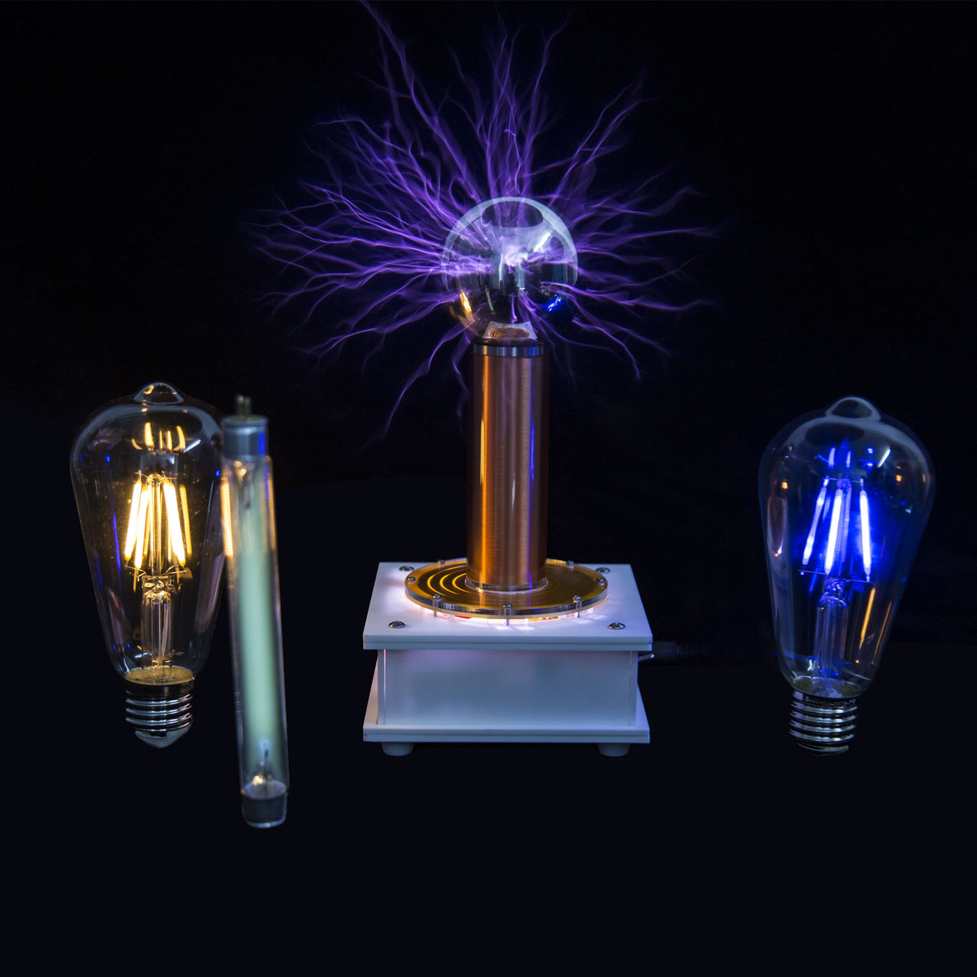 SGTC Length 10CM Tesla Coil Artificial Lightning Magnetic Storm Coil W ...