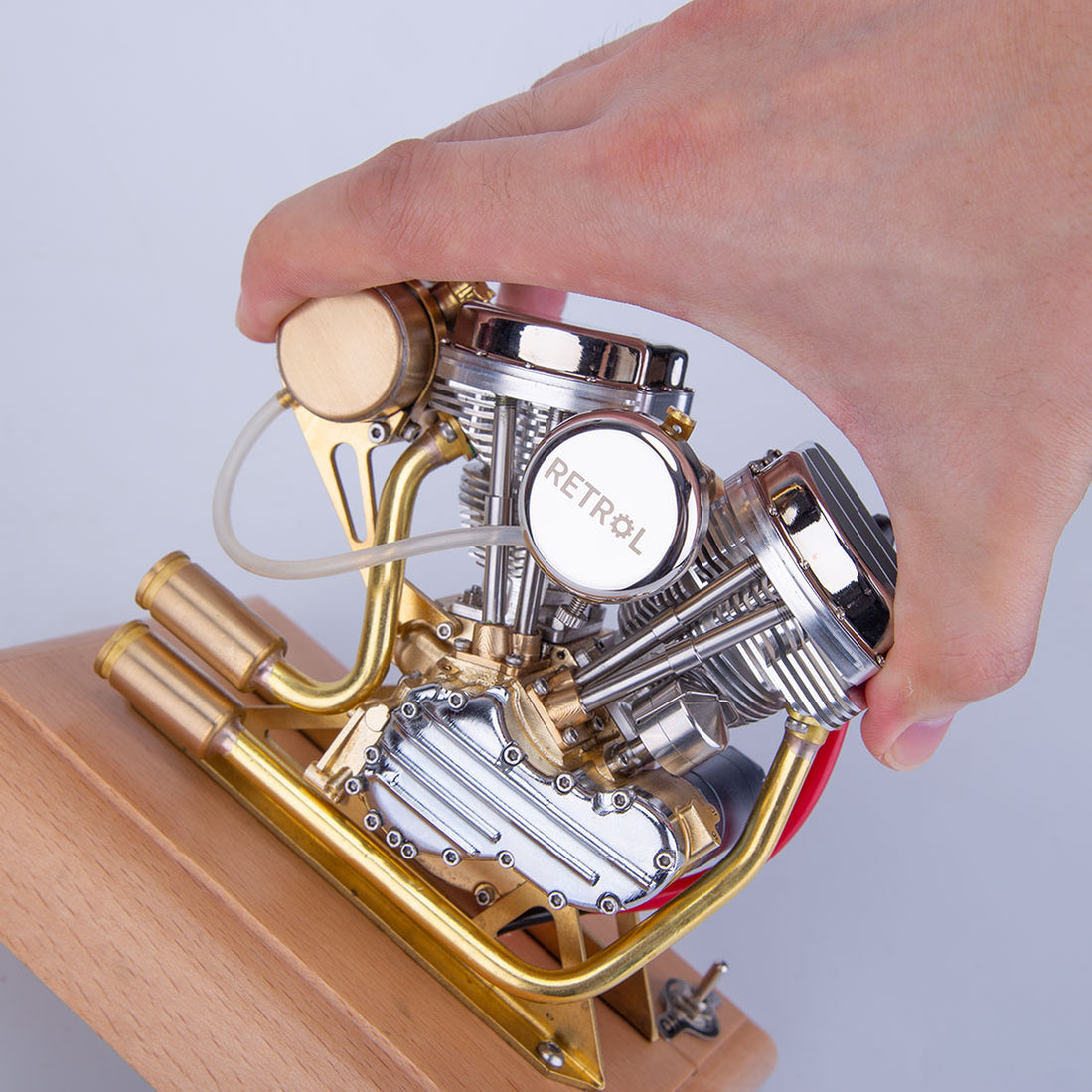 RETROL R30 4.2CC V2 Engine OHV V-Twin Motorcycle Gas IC Engine | EngineDIY