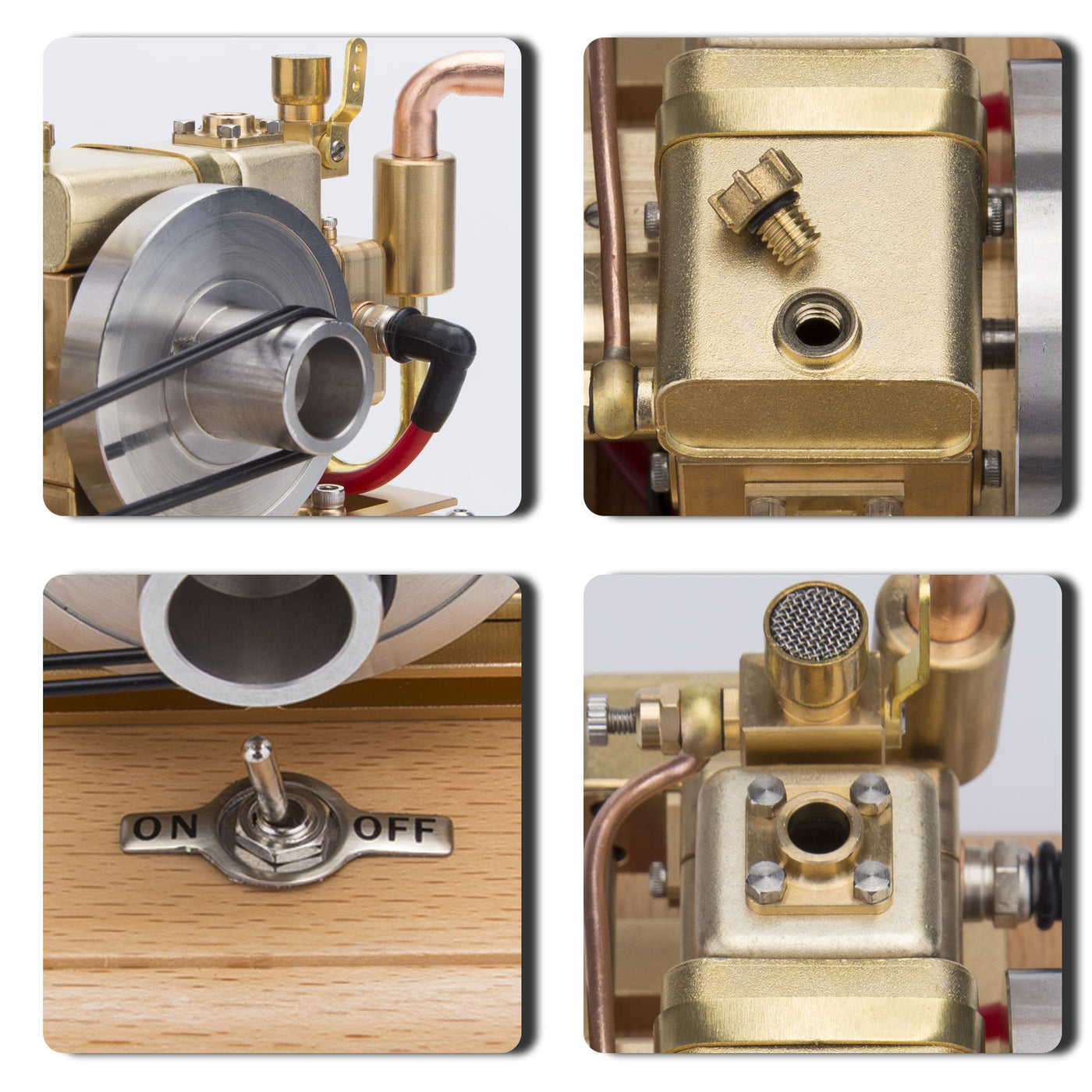 M12 1.6cc Mini 4 Stroke Retro Water-cooled Gasoline Gas Engine for Gif ...