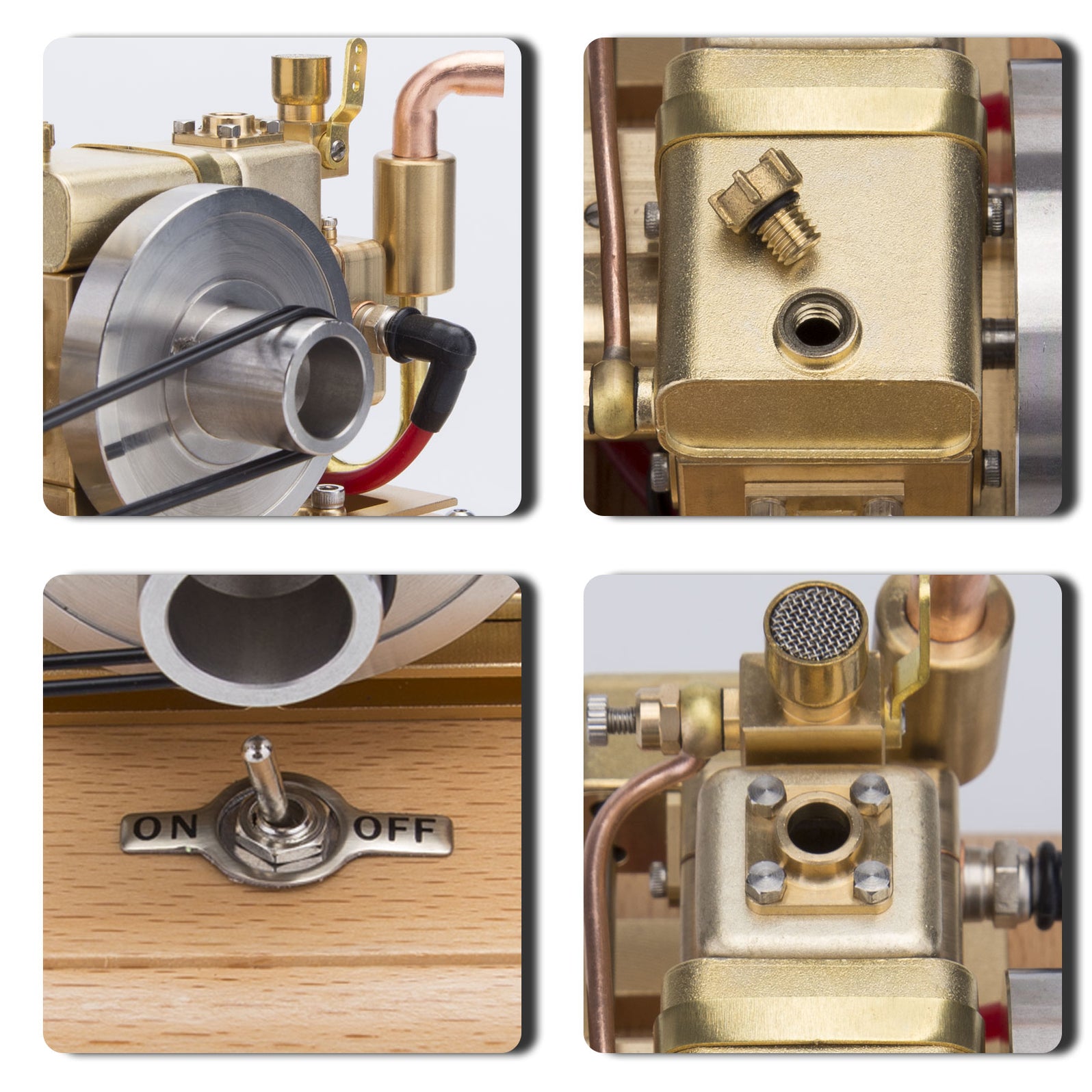 M12 1.6cc Mini 4 Stroke Retro Water-cooled Gasoline Gas Engine for Gif ...