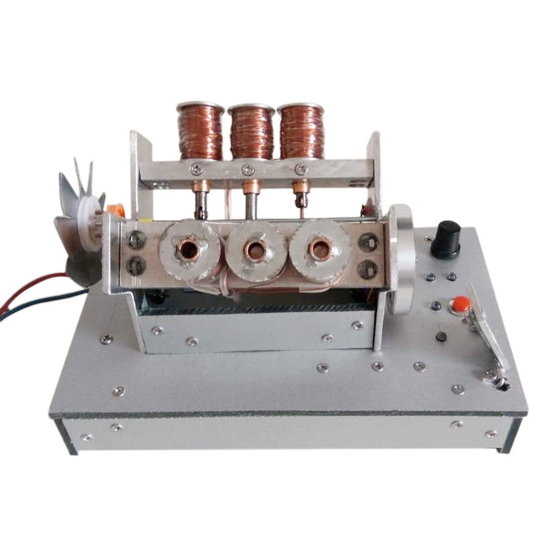 V6 Electromagnetic Engine Model 6 Cylinder High Speed Car Engine Worki ...